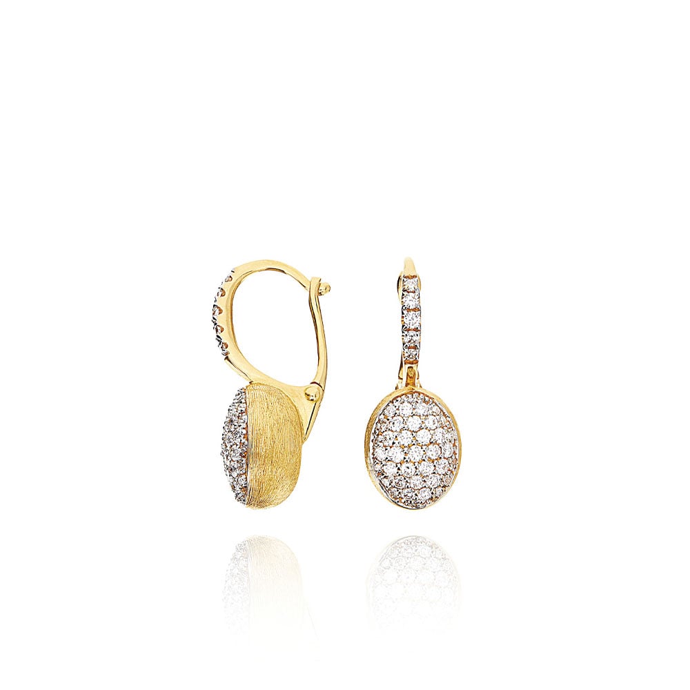 CILIEGINE GOLD AND DIAMONDS BALL DROP SMALL EARRINGS - Fecarotta Gioielli
