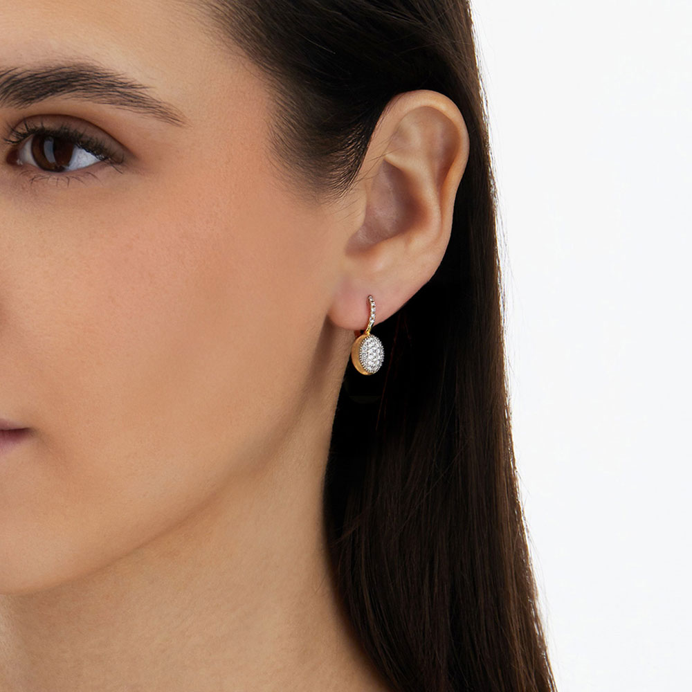 CILIEGINE GOLD AND DIAMONDS BALL DROP SMALL EARRINGS - Fecarotta Gioielli